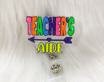 Teacher Aide Badge - Etsy