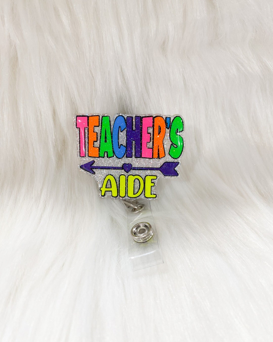 Teacher's Aide Badge Reel, Teacher’s Helper Badge Reel, Elementary ...