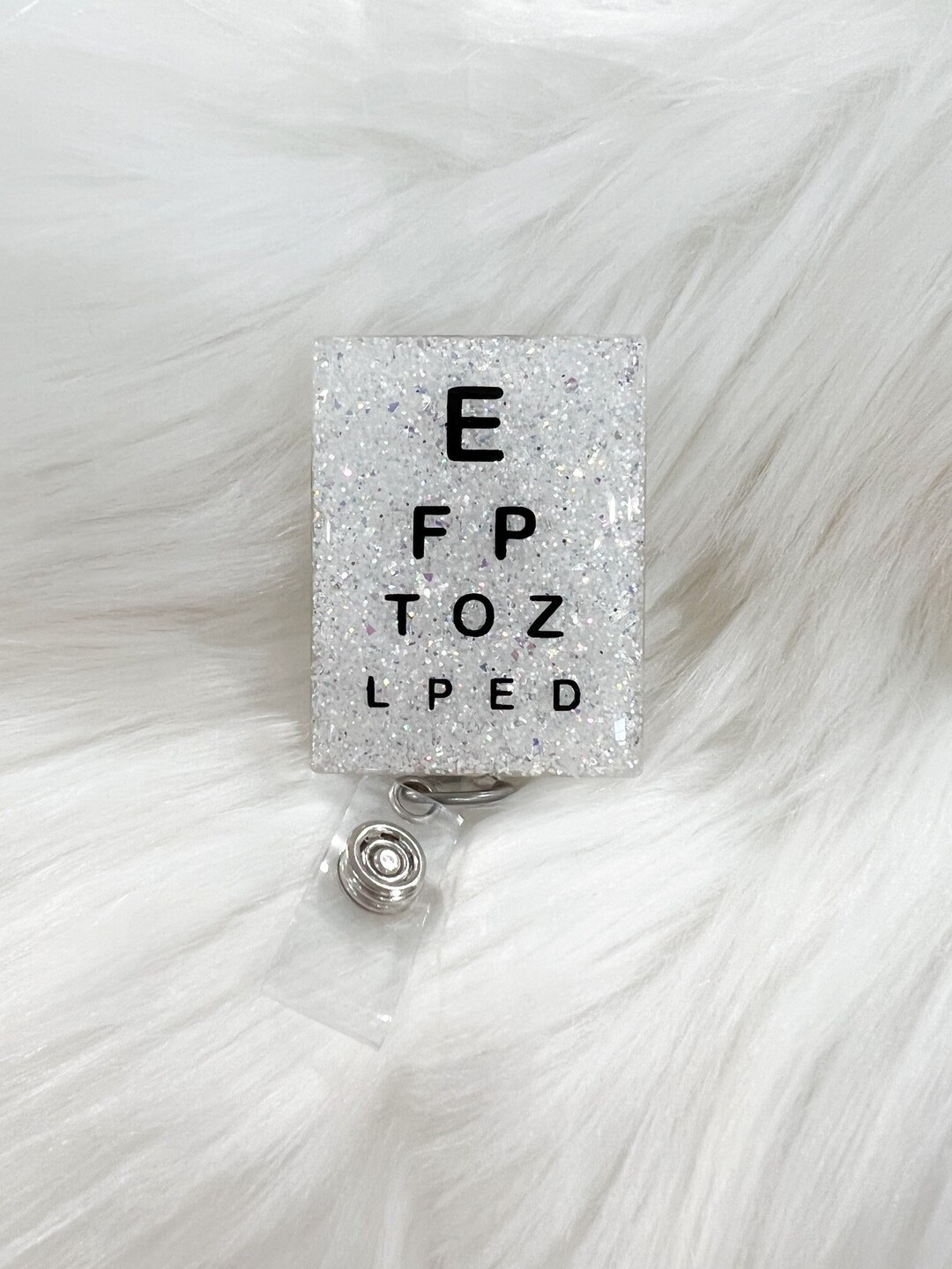 Eye Chart Badge Reel, Snellen Chart, Ophthalmology Badge, Nurse ID ...