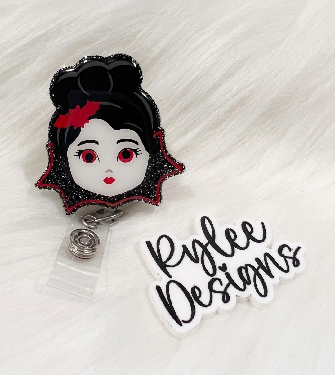 Vampire Badge Reel, Horror Badge Holder, Halloween Badge Reels, Gothic ...