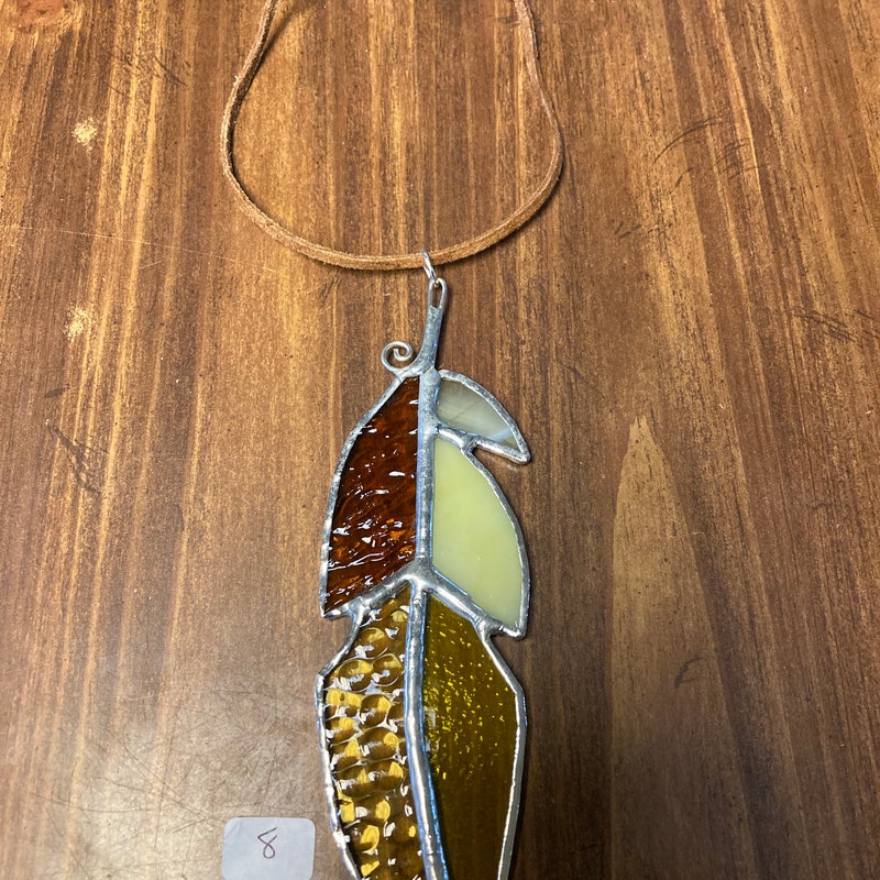 Glass Feather - Etsy