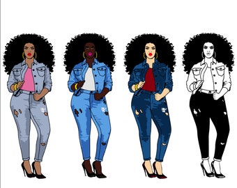 Curvy woman svg | Etsy