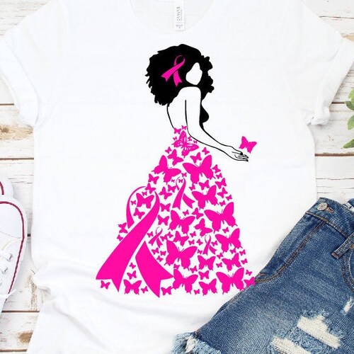 Survivor Svg Pink Ribbon Svg Queen Clipart African American - Etsy