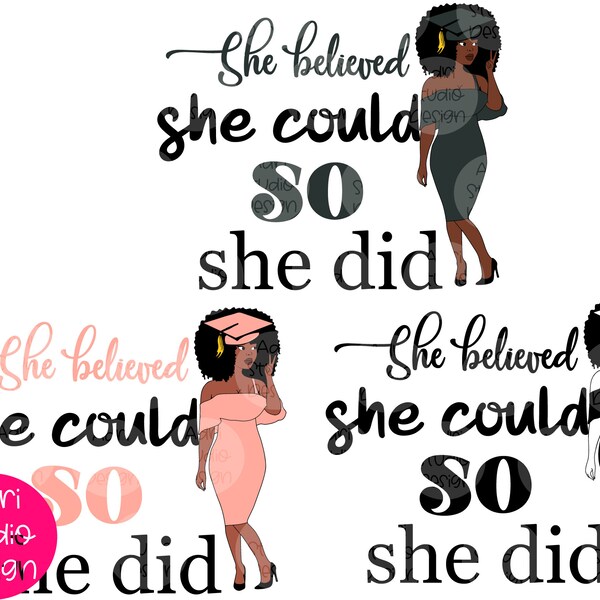 She Believed She Could so She Did Wall Art - Etsy