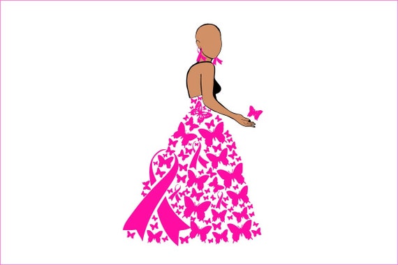 Survivor Svg Pink Ribbon Svg Queen Clipart African American - Etsy