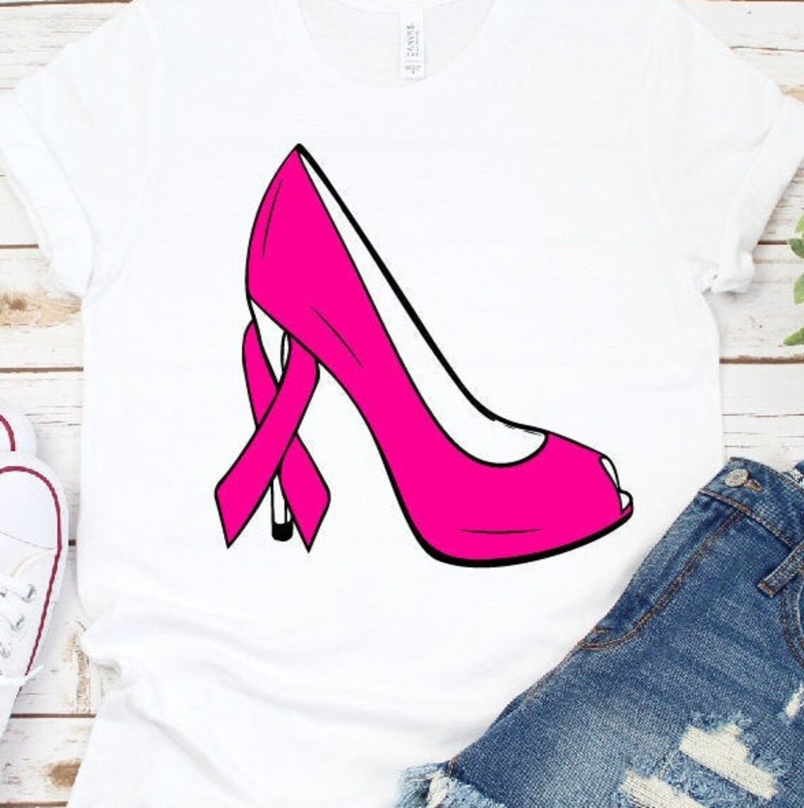High Heels Pink Ribbon Svg Queen Clipart African American - Etsy