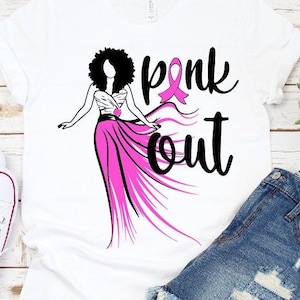 Survivor Svg Pink Ribbon Svg Queen Clipart African American | Etsy