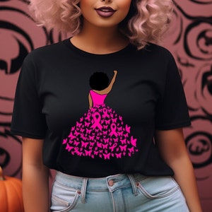 Survivor Svg, Pink Ribbon Svg, Queen Clipart African American Png Dxf ...