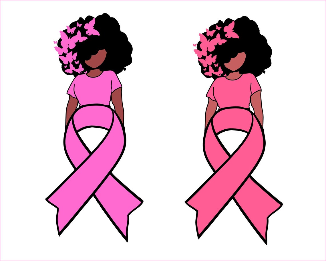 Survivor Svg Pink Ribbon Svg Queen Clipart African American | Etsy