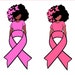 Survivor Svg, Pink Ribbon Svg, Queen Clipart African American Png Dxf ...