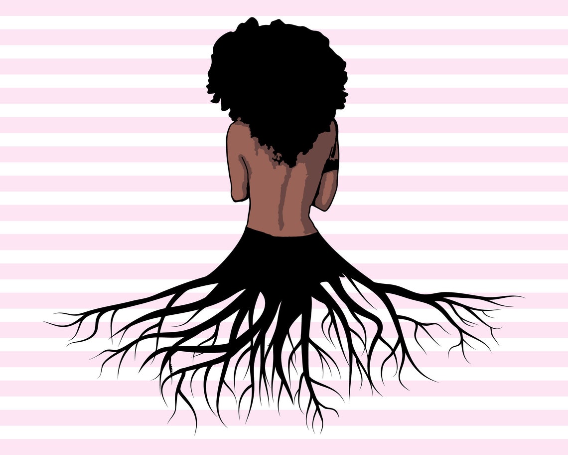 Afro Roots SVG Queen Clipart African American Png Dxf Eps Jpeg Png ...