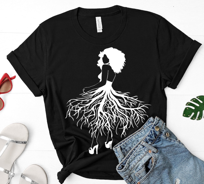 Afro Roots SVG Queen Clipart African American Png Dxf Eps - Etsy