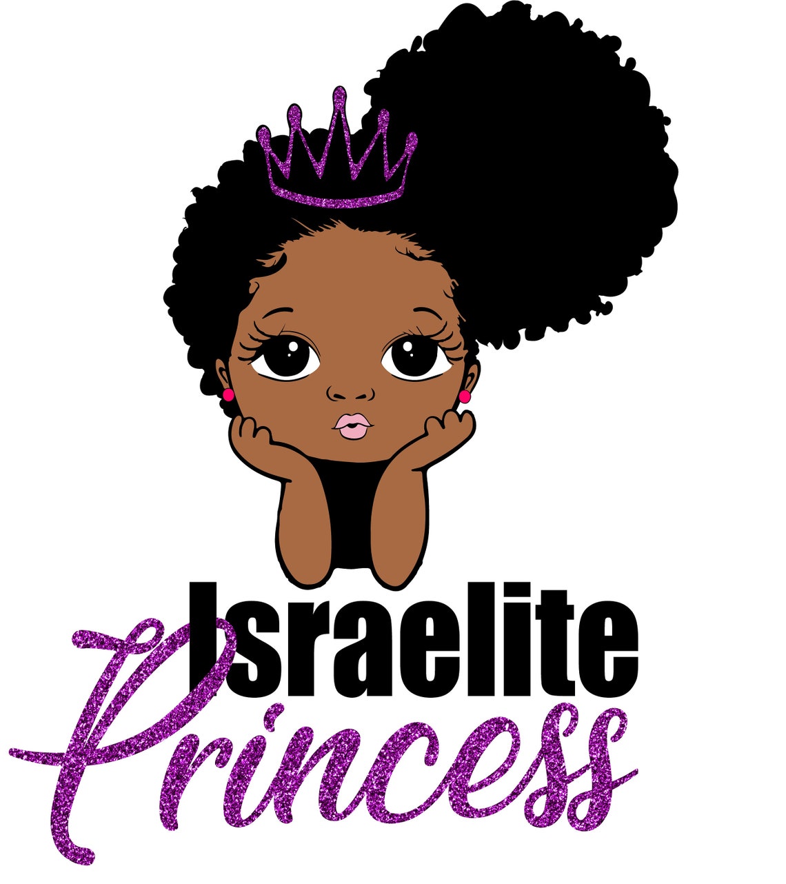 Peekaboo Girl Israelite Princess Little Melanin Queen Svg | Etsy