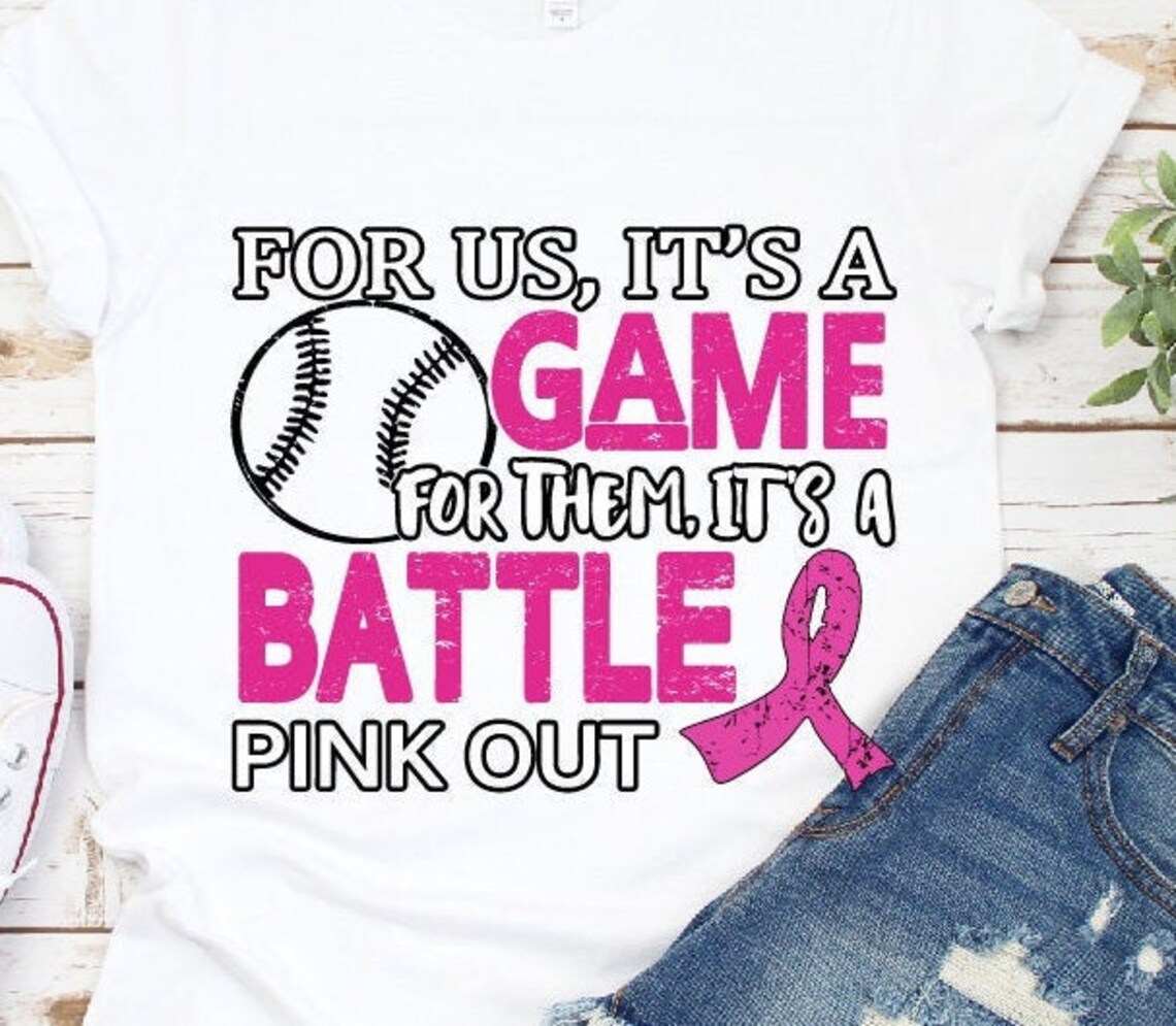 Breast Cancer Svg Tackle Cancer Svg Pink Ribbon Svg Softball - Etsy