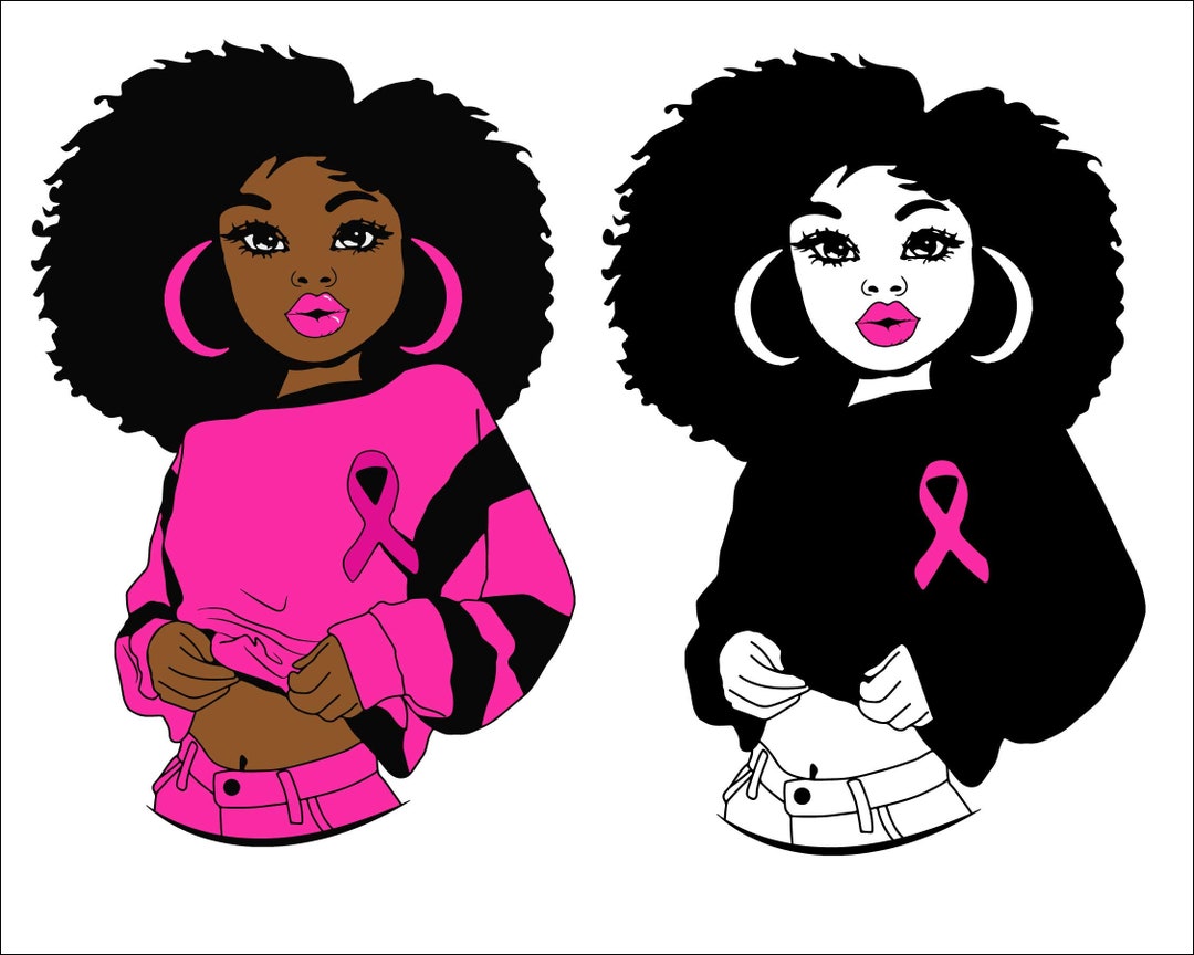 Survivor Svg, Pink Ribbon Svg, Queen Clipart African American Png Dxf ...