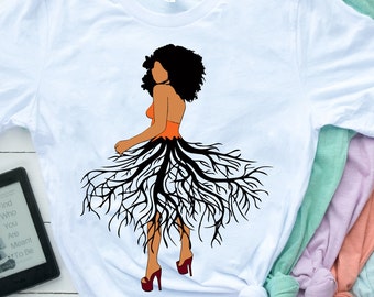 Afro Roots SVG Queen Clipart African American Png Dxf Eps | Etsy