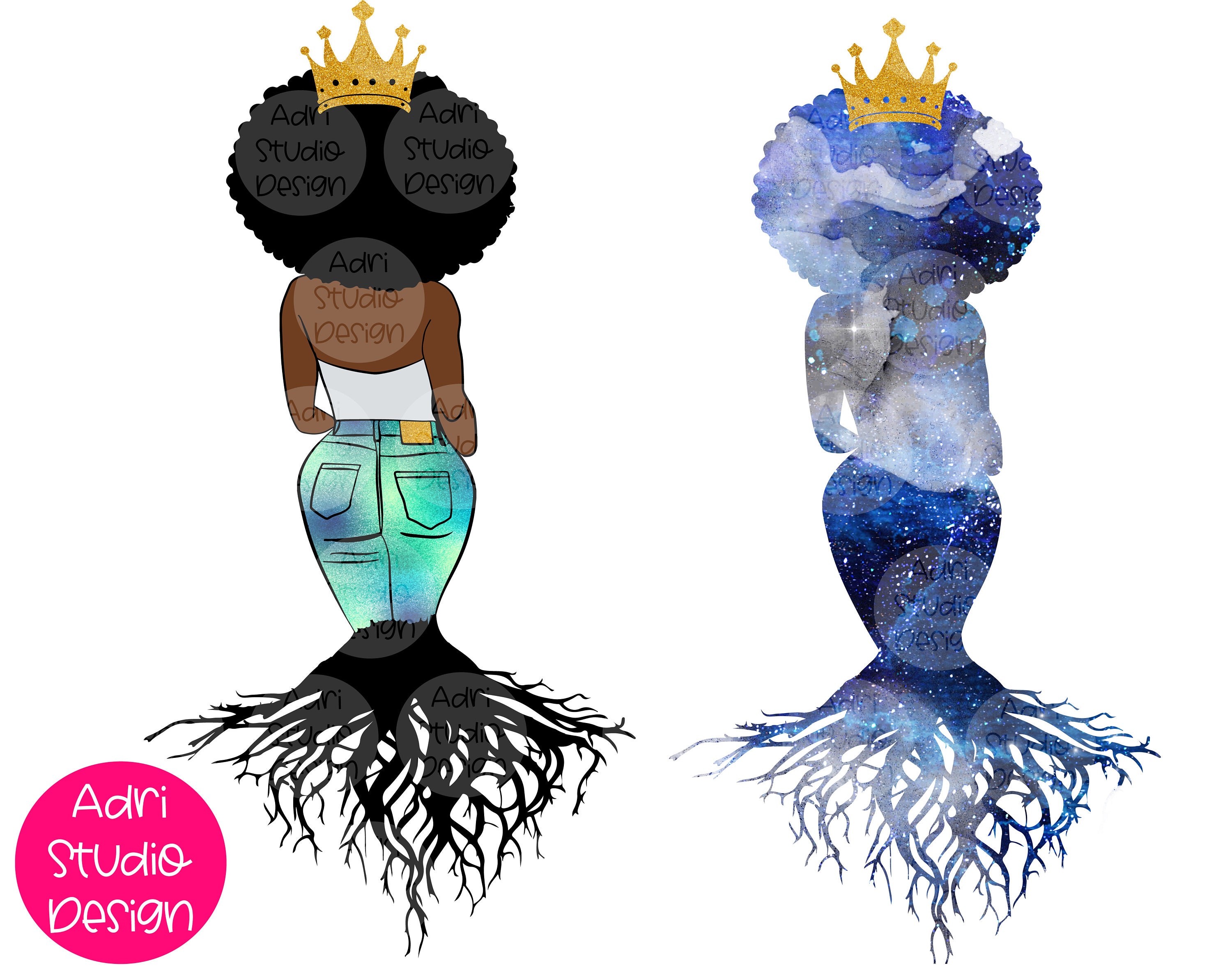 Afro Roots SVG Queen Clipart African American Png Dxf Eps - Etsy