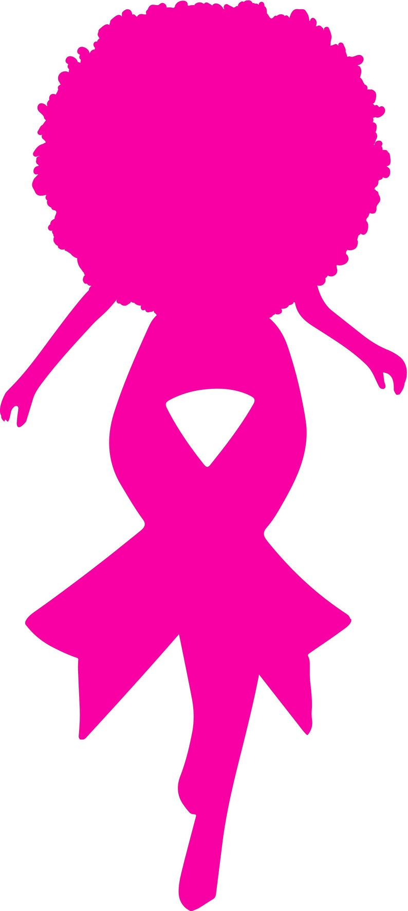 Survivor Svg Pink Ribbon Svg Queen Clipart African American | Etsy