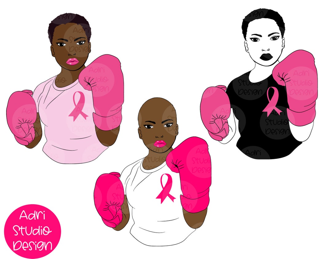 High Heels, Pink Ribbon Svg, Crush Cancer Svg African American Pink ...