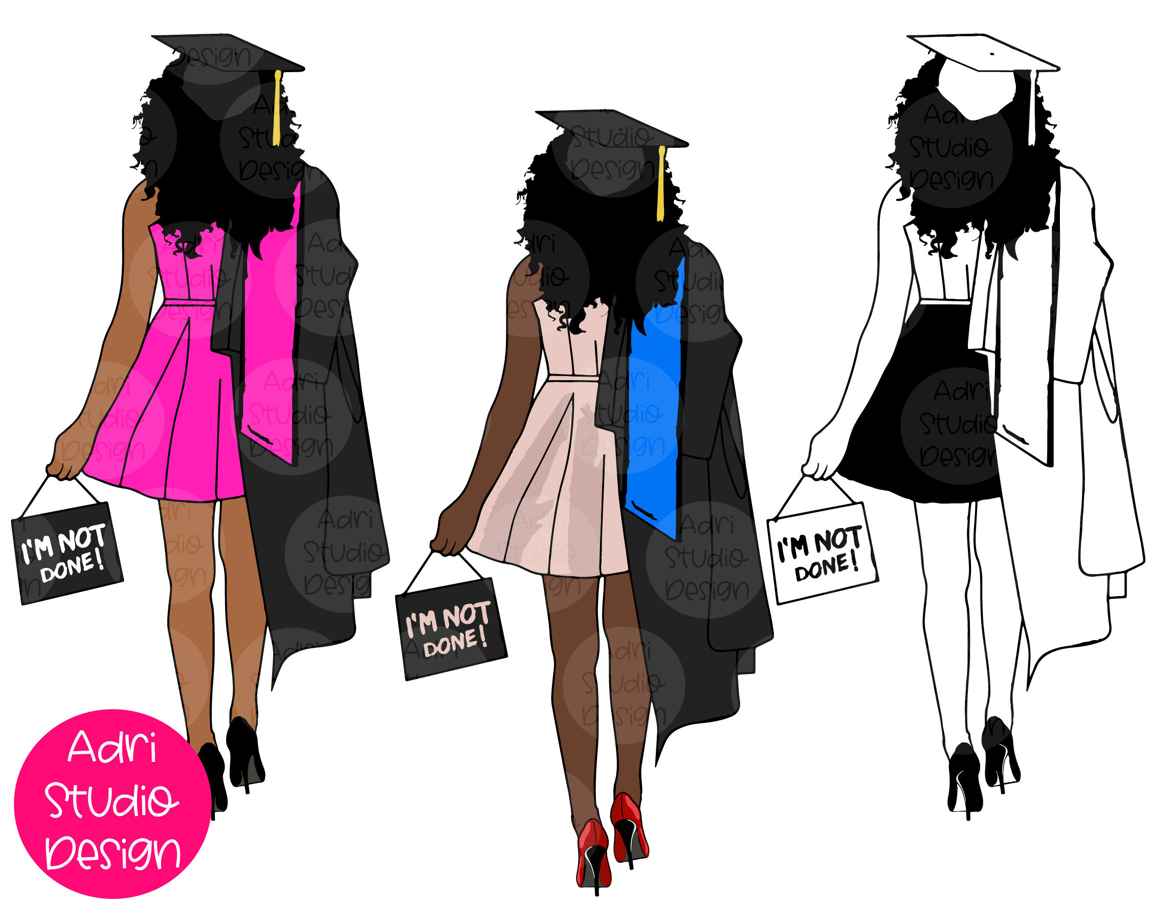 Afro Woman SVG Black Woman SVG Sorority Svg Graduation Svg - Etsy UK