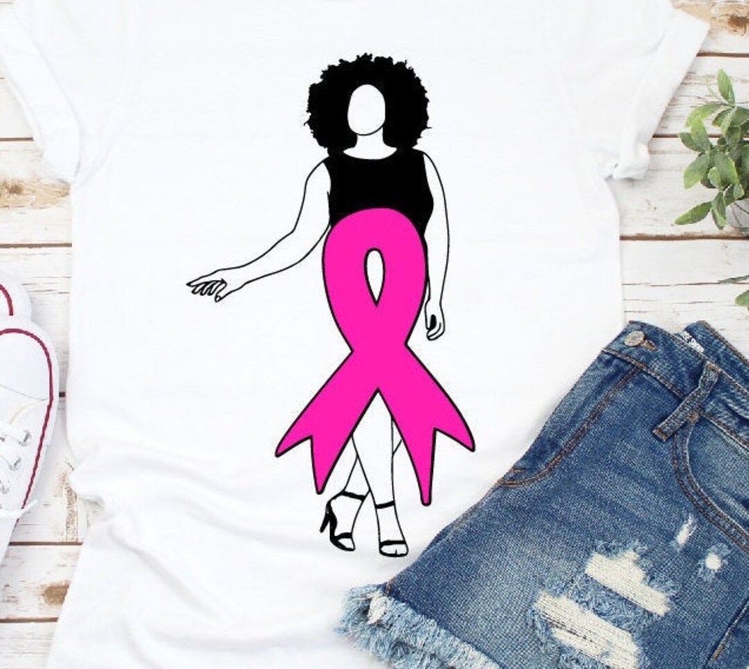 Survivor Svg, Pink Ribbon Svg, Queen Clipart African American Png Dxf ...