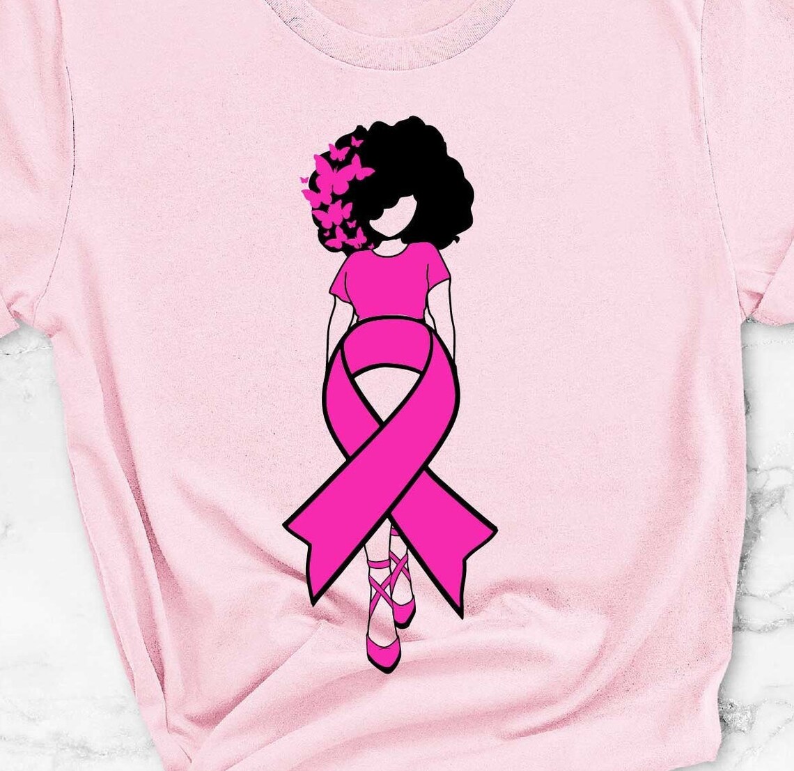 Survivor Svg Pink Ribbon Svg Queen Clipart African American - Etsy