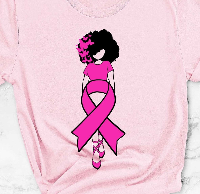 Survivor Svg Pink Ribbon Svg Queen Clipart African American - Etsy