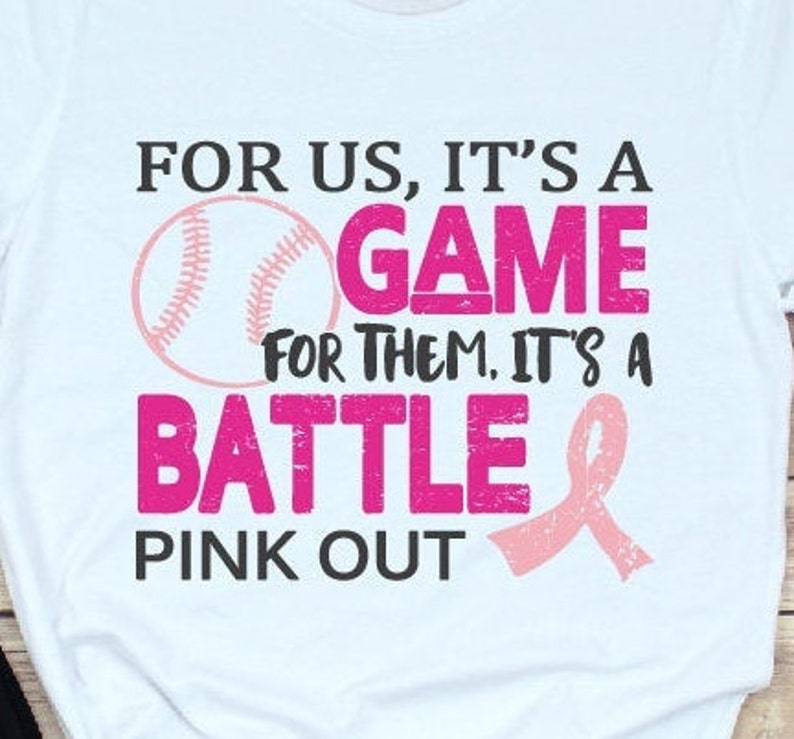 Breast Cancer Svg Tackle Cancer Svg Pink Ribbon Svg Softball - Etsy