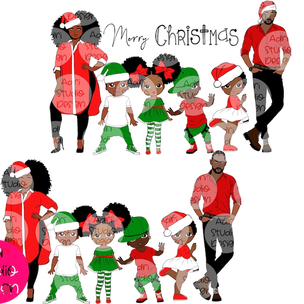 African American Black Woman Christmas - Etsy