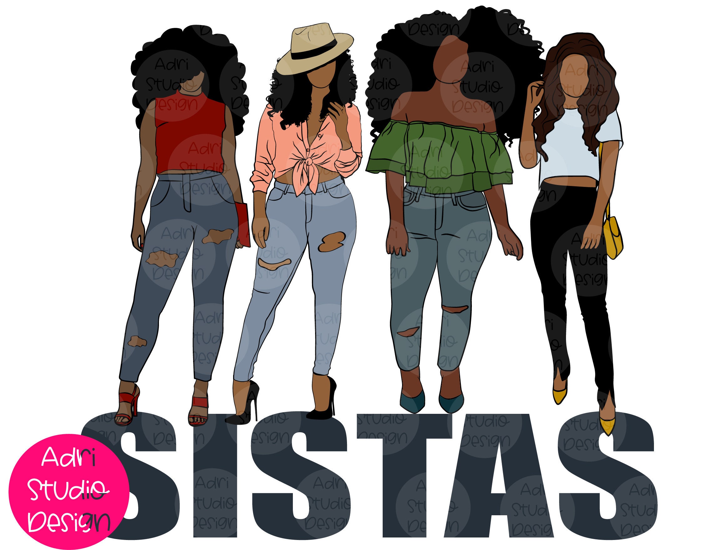 Sistas Sisters Afro Women Best Friends Buddies Melanin Nubian Soulmates ...