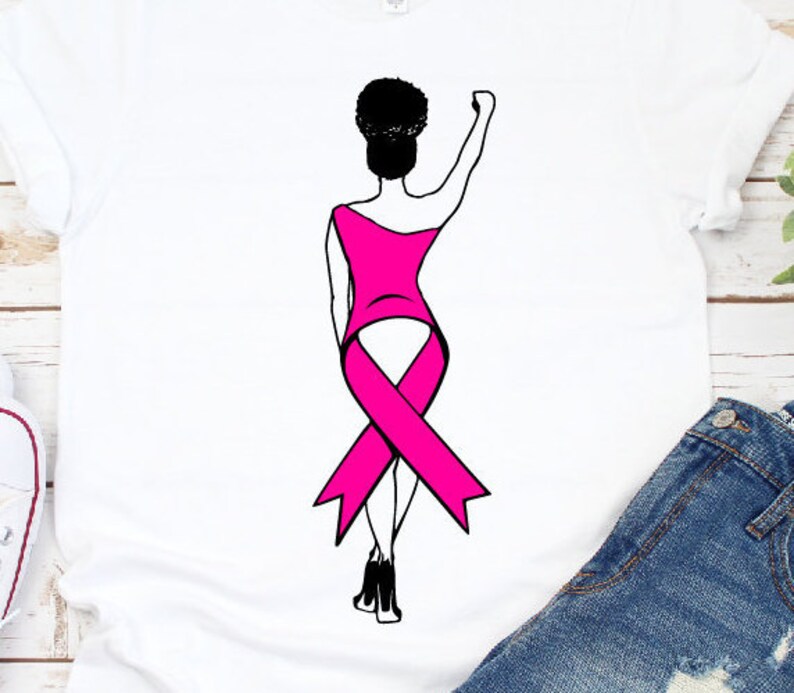 Survivor Svg Pink Ribbon Svg Queen Clipart African American | Etsy