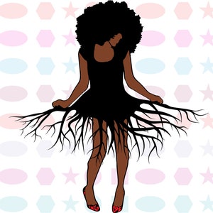 Afro Roots SVG - Clipart African American Africa Png Dxf Eps Jpeg Png ...