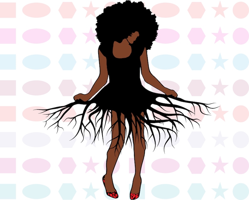 Afro Roots SVG clipart African American africa png dxf eps | Etsy