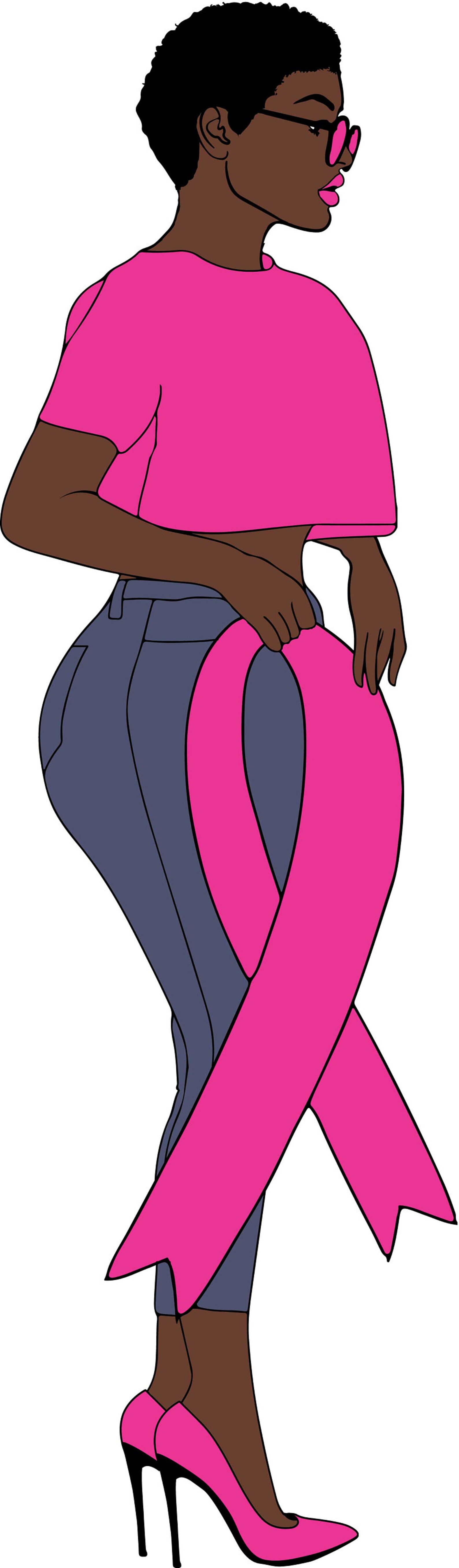 Survivor Svg Pink Ribbon Svg Queen Clipart African American - Etsy