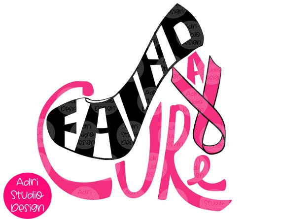 High Heels Pink Ribbon Svg Crush Cancer Svg African American - Etsy