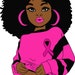 Survivor Svg, Pink Ribbon Svg, Queen Clipart African American Png Dxf ...