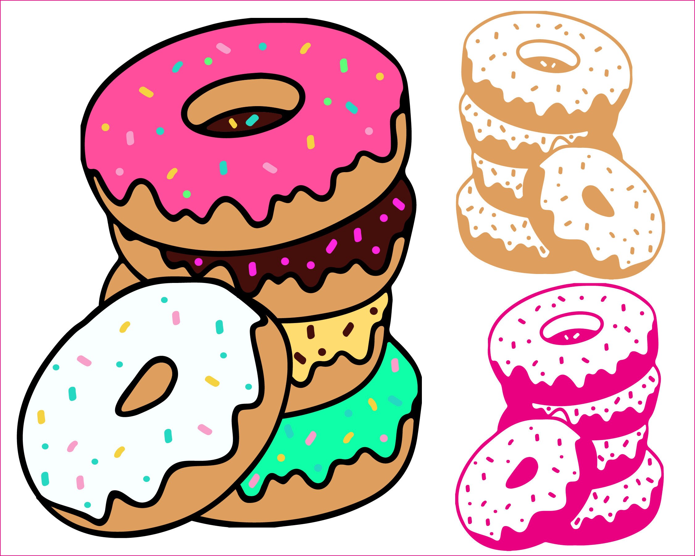 Stack Of Donuts Clipart