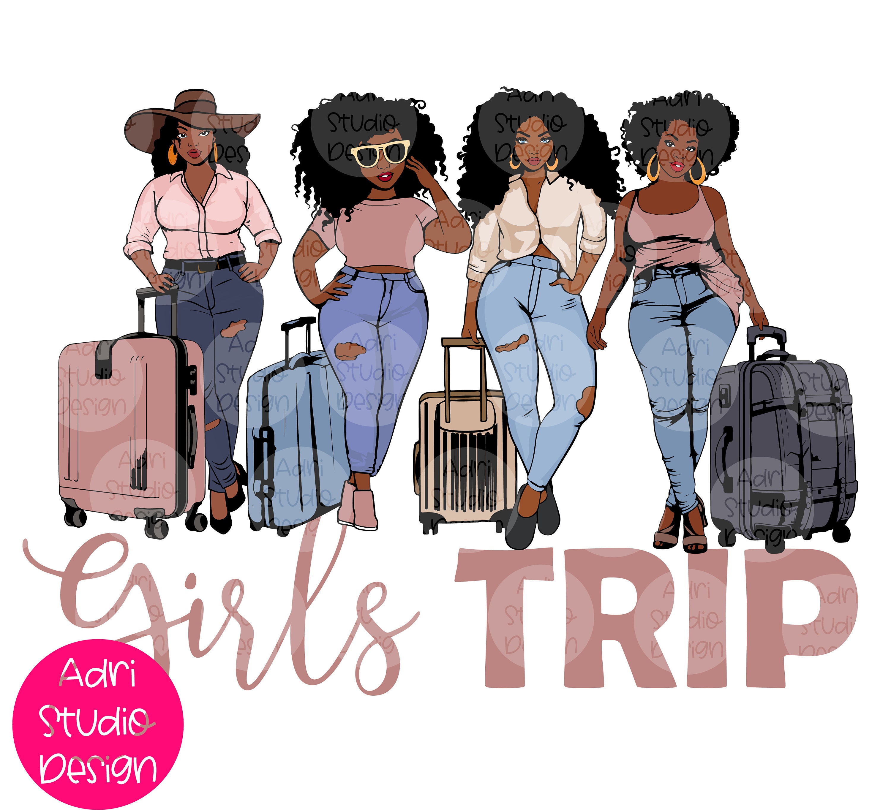 Black Women Traveling Together
