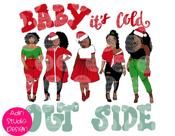 Christmas Black Woman Png Afro Woman Christmas Png Merry | Etsy