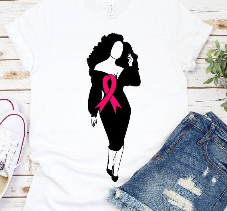 Survivor Svg Pink Ribbon Svg Queen Clipart African American - Etsy