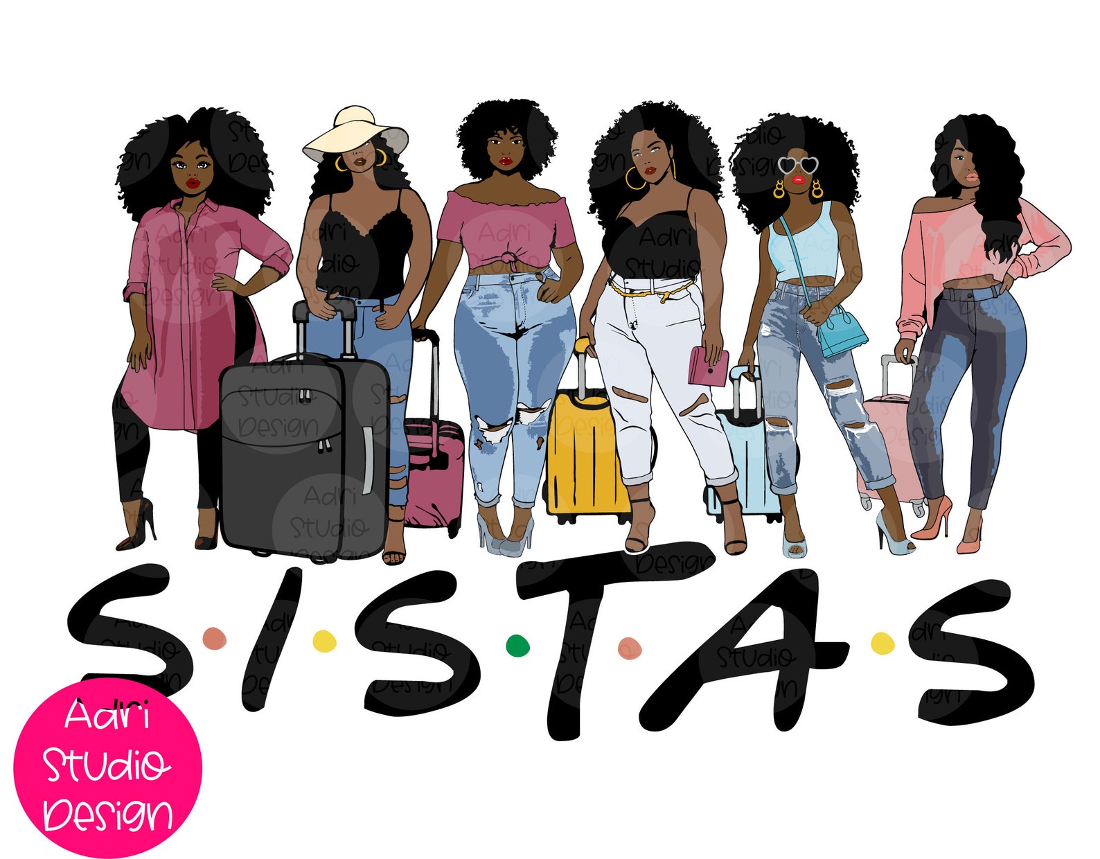 Black Sistas Queen Melanin African American Women, Black Woman Svg ...