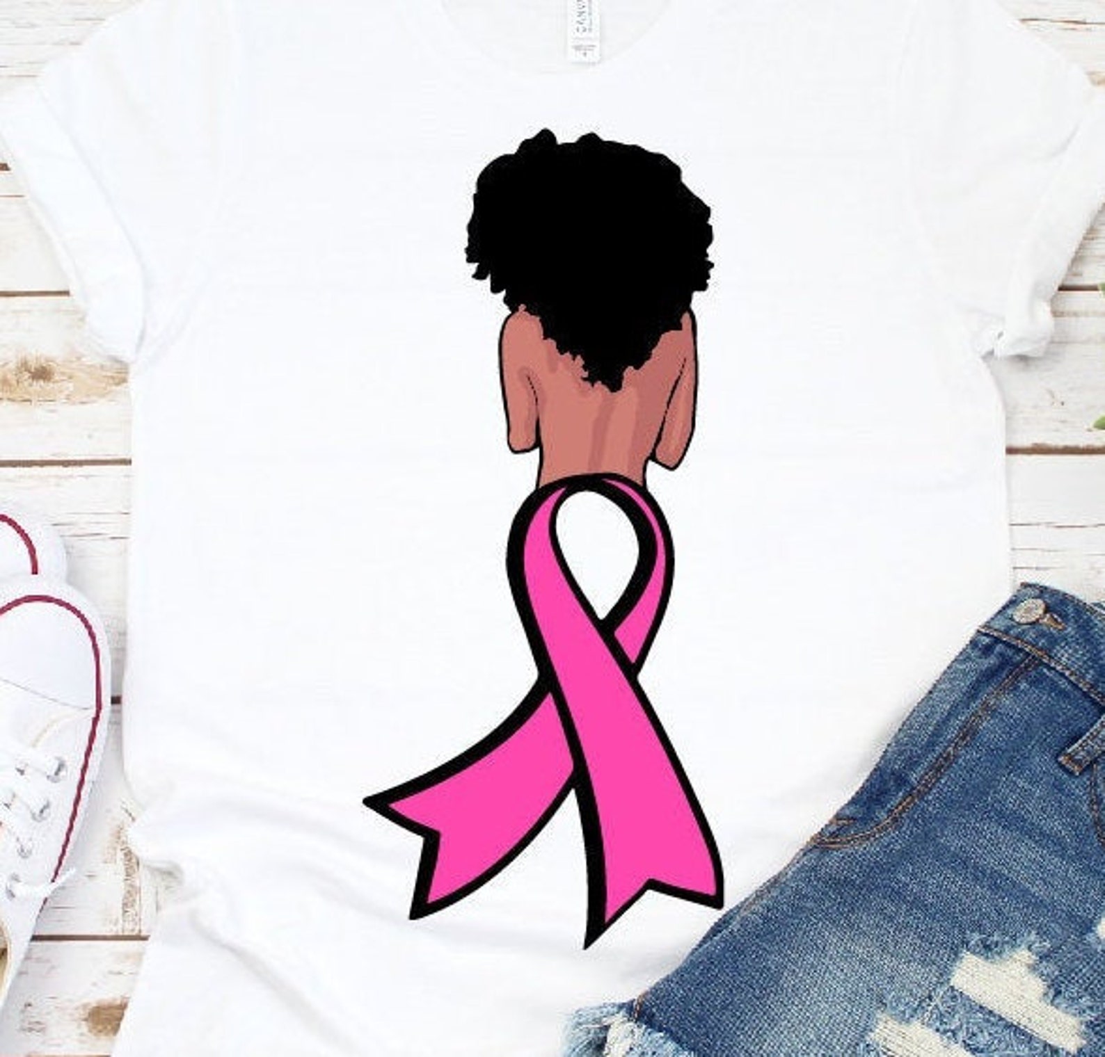 Survivor Svg Pink Ribbon Svg Queen Clipart African American - Etsy
