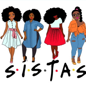 Black Sistas Queen Melanin African American Women Black Woman - Etsy