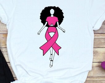 Survivor Svg Pink Ribbon Svg Queen Clipart African American | Etsy