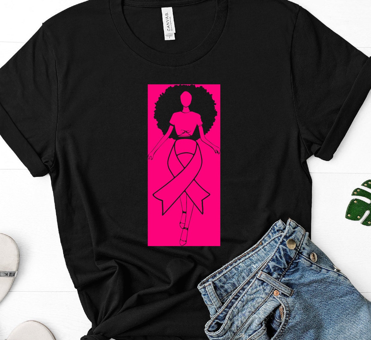 Survivor svg Pink Ribbon svg Queen clipart African American | Etsy