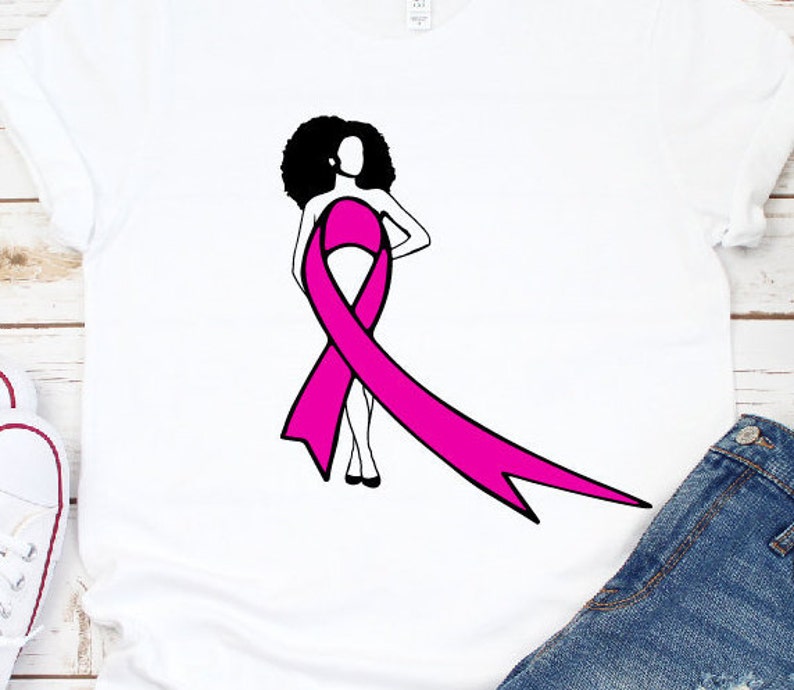 Survivor Svg Pink Ribbon Svg Queen Clipart African American - Etsy