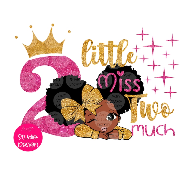 Peekaboo Girl With Puff Afro Ponytails Little Miss Two Much - Etsy