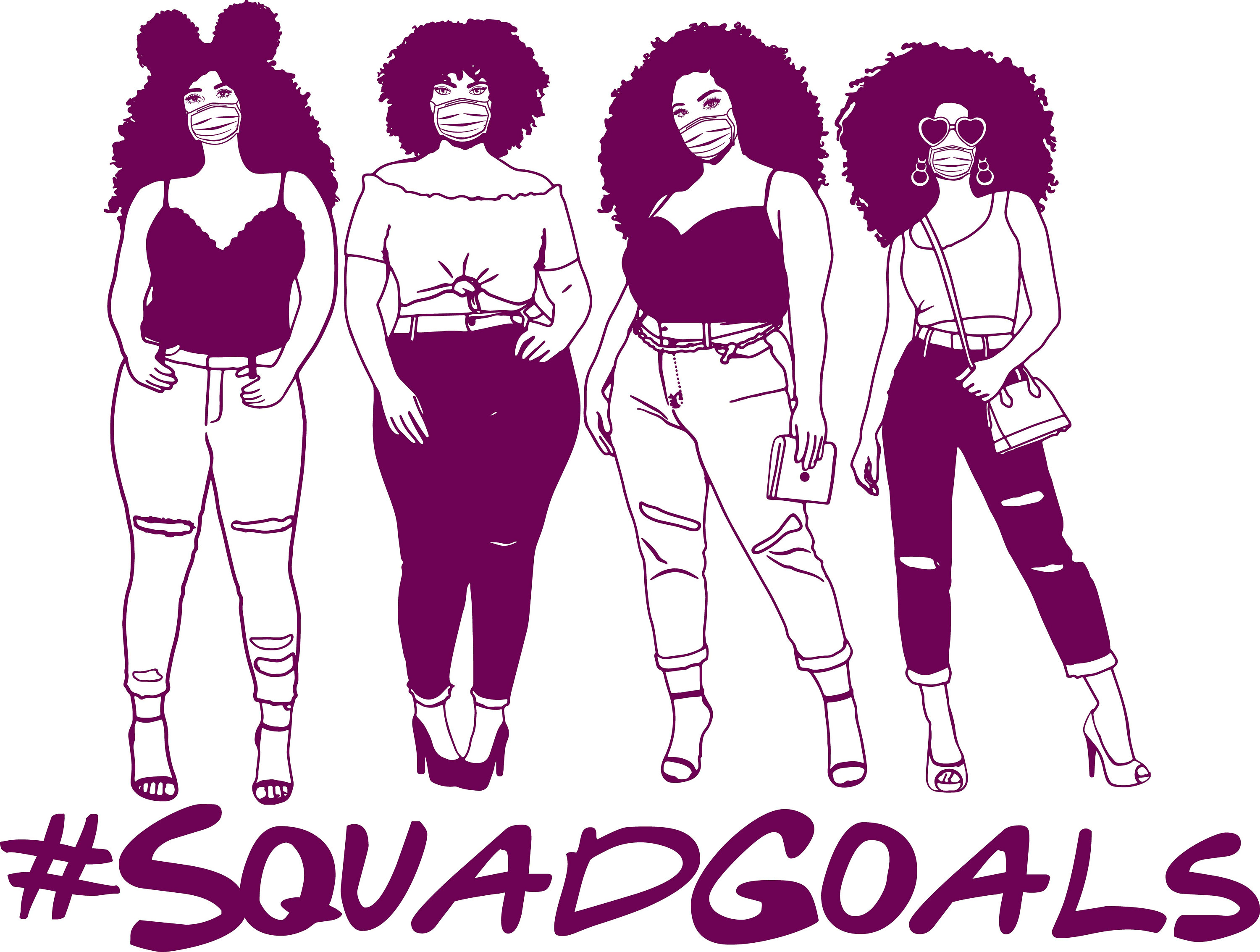 Black Sistas Queen Melanin African American Women Black woman | Etsy