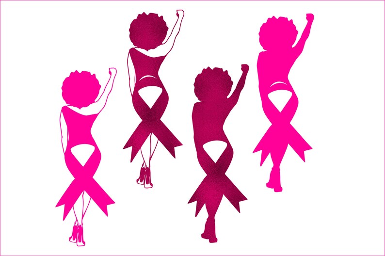 Survivor Svg, Pink Ribbon Svg, Queen Clipart African American Png Dxf ...