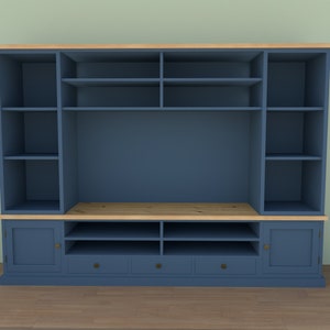 Hand Made TV Media Storage Unit - Custom Sizes Available - Etsy UK
